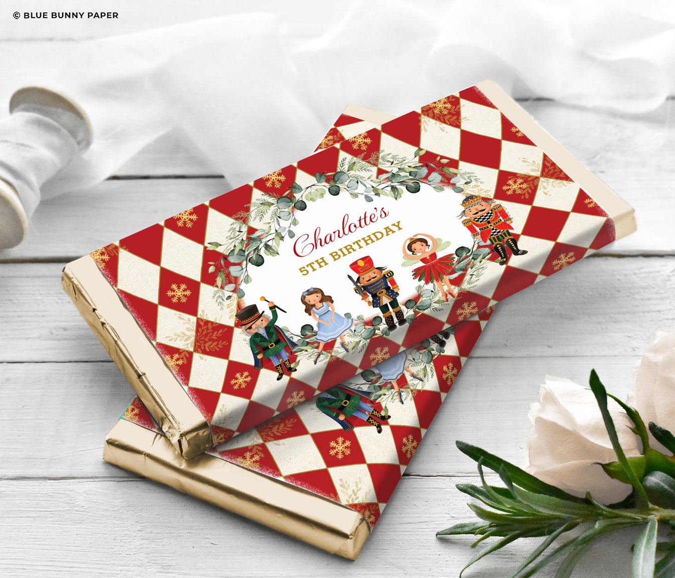 Nutcracker Chocolate Bar Wrapper – Blue Bunny Paper