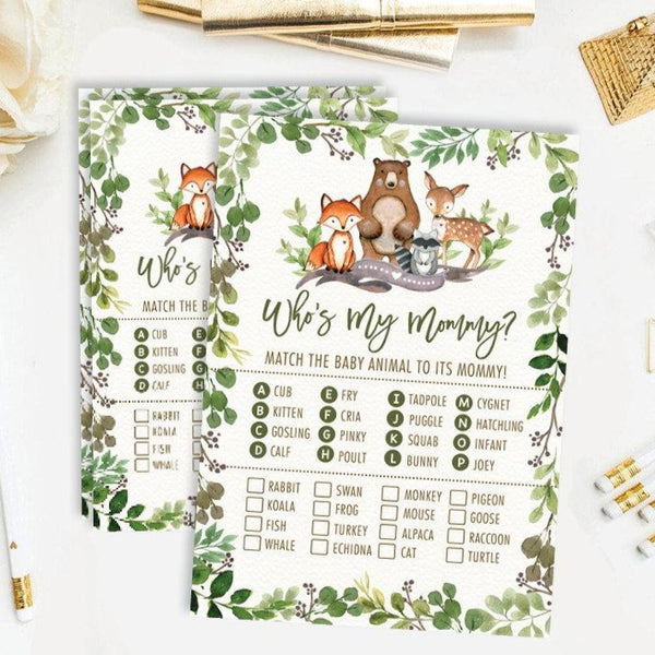 Who's My Mommy Game – Blue Bunny Paper